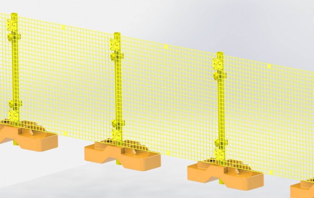 Unique Free Standing Barricading - 2,34 kg per meter - BLH-DOM Safety ...